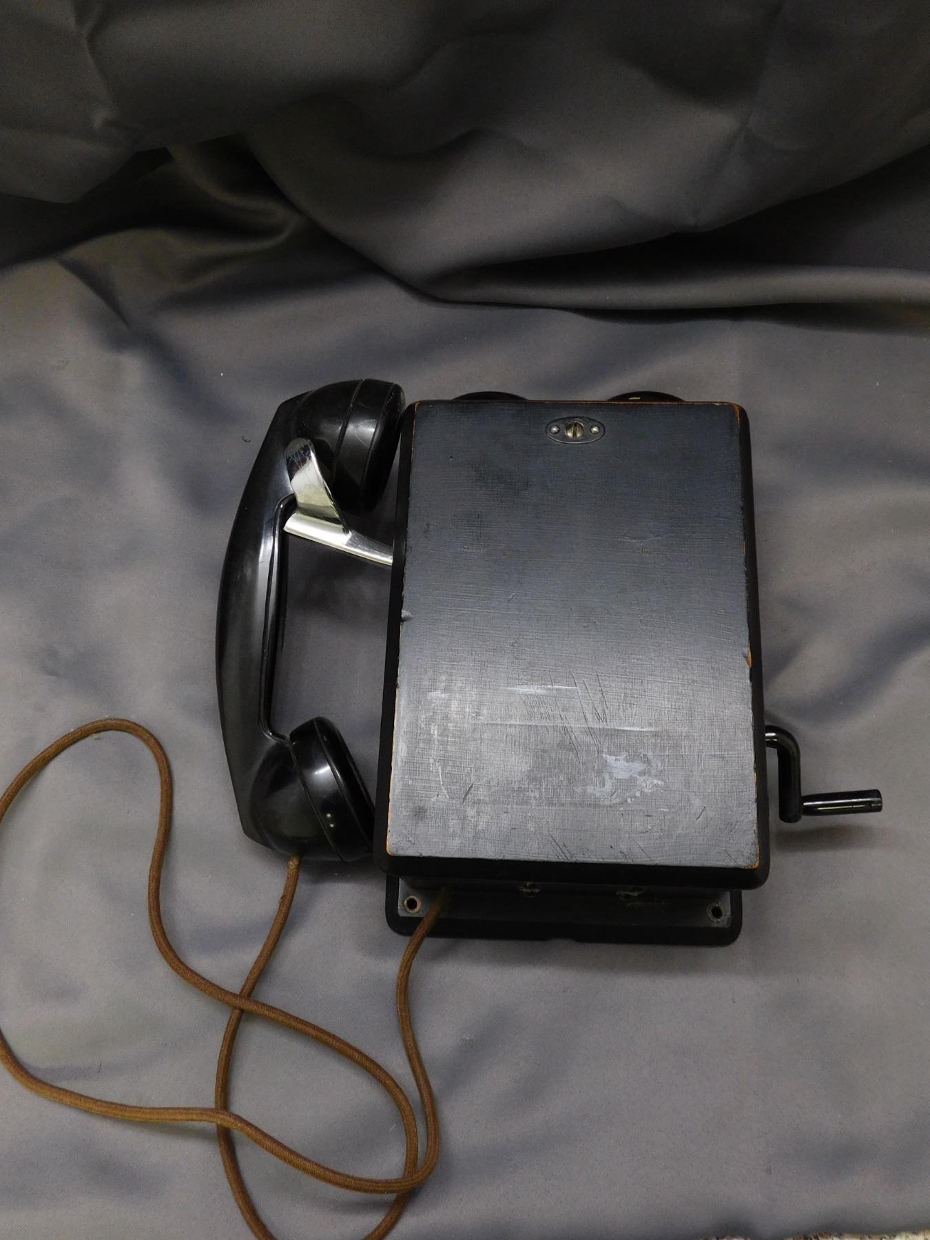1951 Northern Electric Magnetic Wood Wall Phone With Mono Receiver