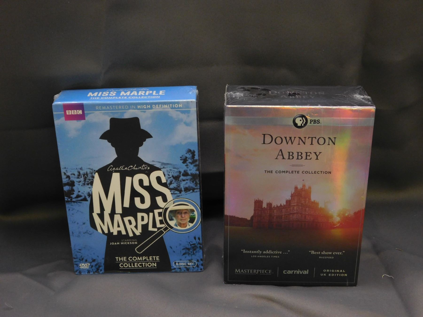 Lot of 2 SEALED DVD Box Sets Downton Abbey and Miss Marple Complete ...