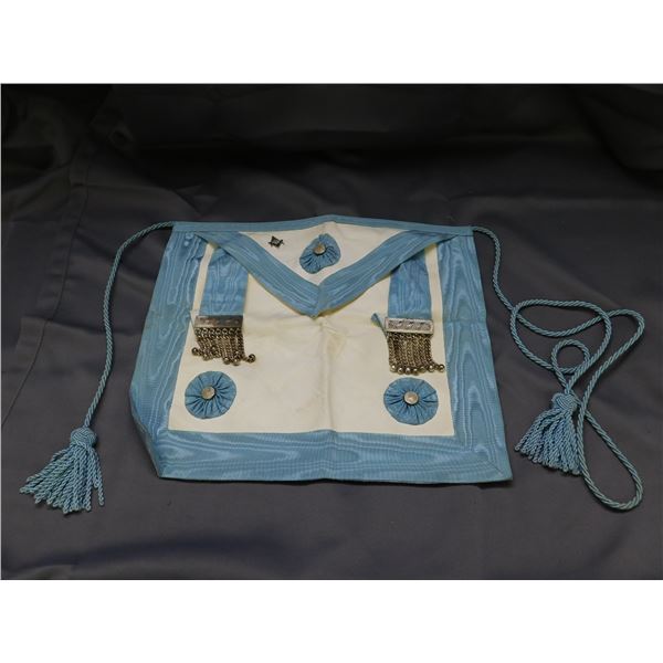 Muir Cap Regalia Baby Blue and White Masonic Apron