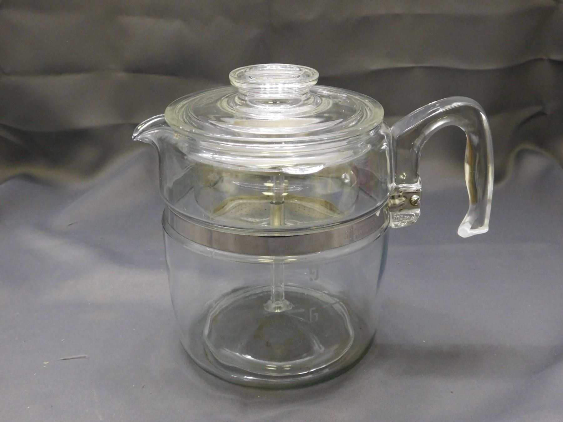 Glass Pyrex 9 Cup Coffee Pot Percolator