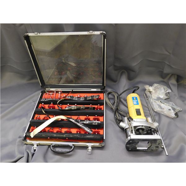 Power Fist 5 AMP Multi Use Plunge Router with Router Bit Set