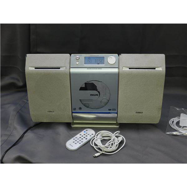 Philips MCM275 Micro System Speaker System CD Player / Radio
