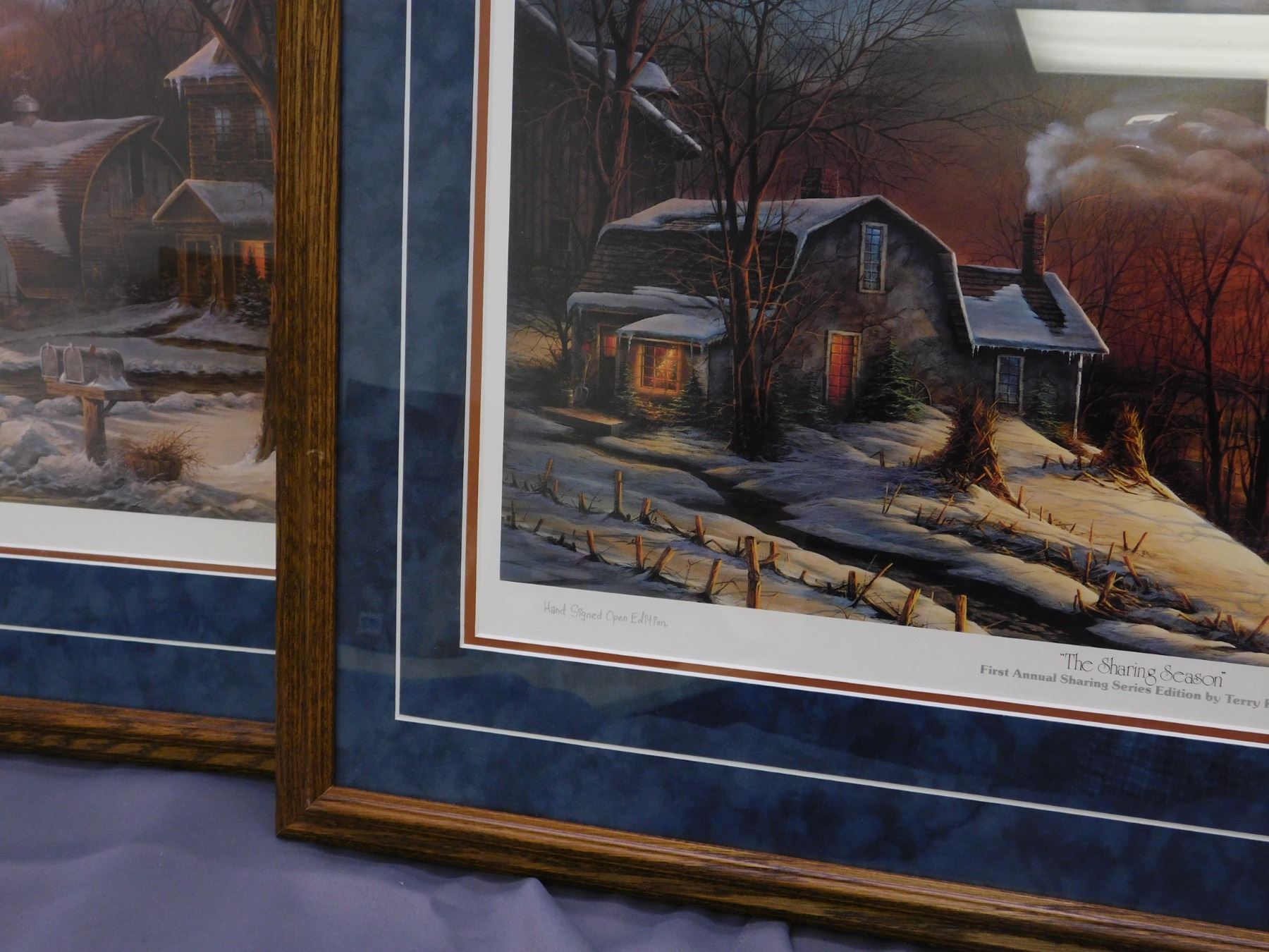 Set of 2 Terry Redlin Prints Signed By Artist "The Sharing Season" and ...