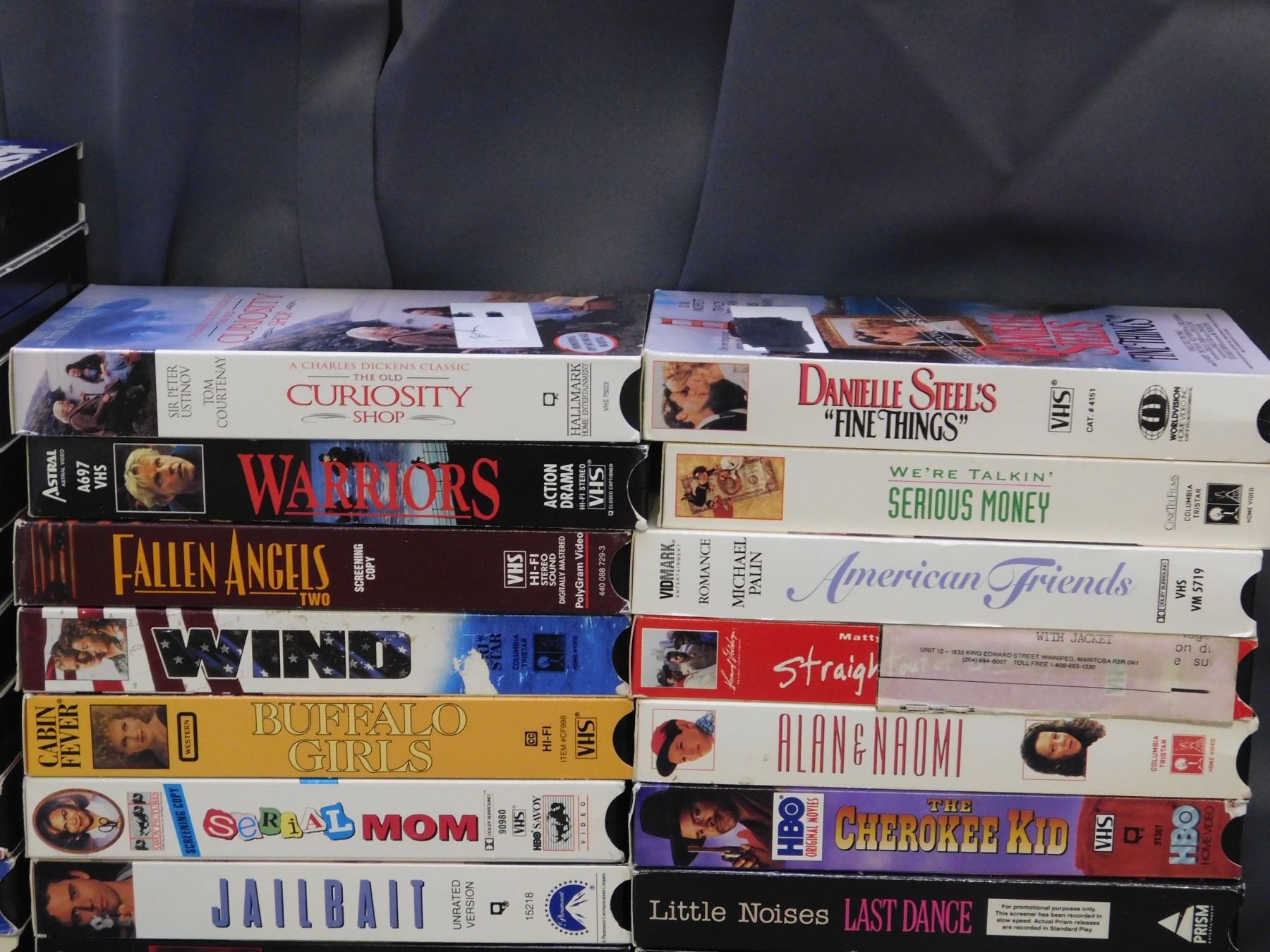 Lot of 50 Vintage Screener/Promo VHS Tapes Assorted Genres and Titles