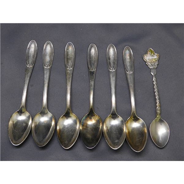Lot of 7 Wellner Silbert AWS Albert Wellner + Sons Spoons and Toronto ...