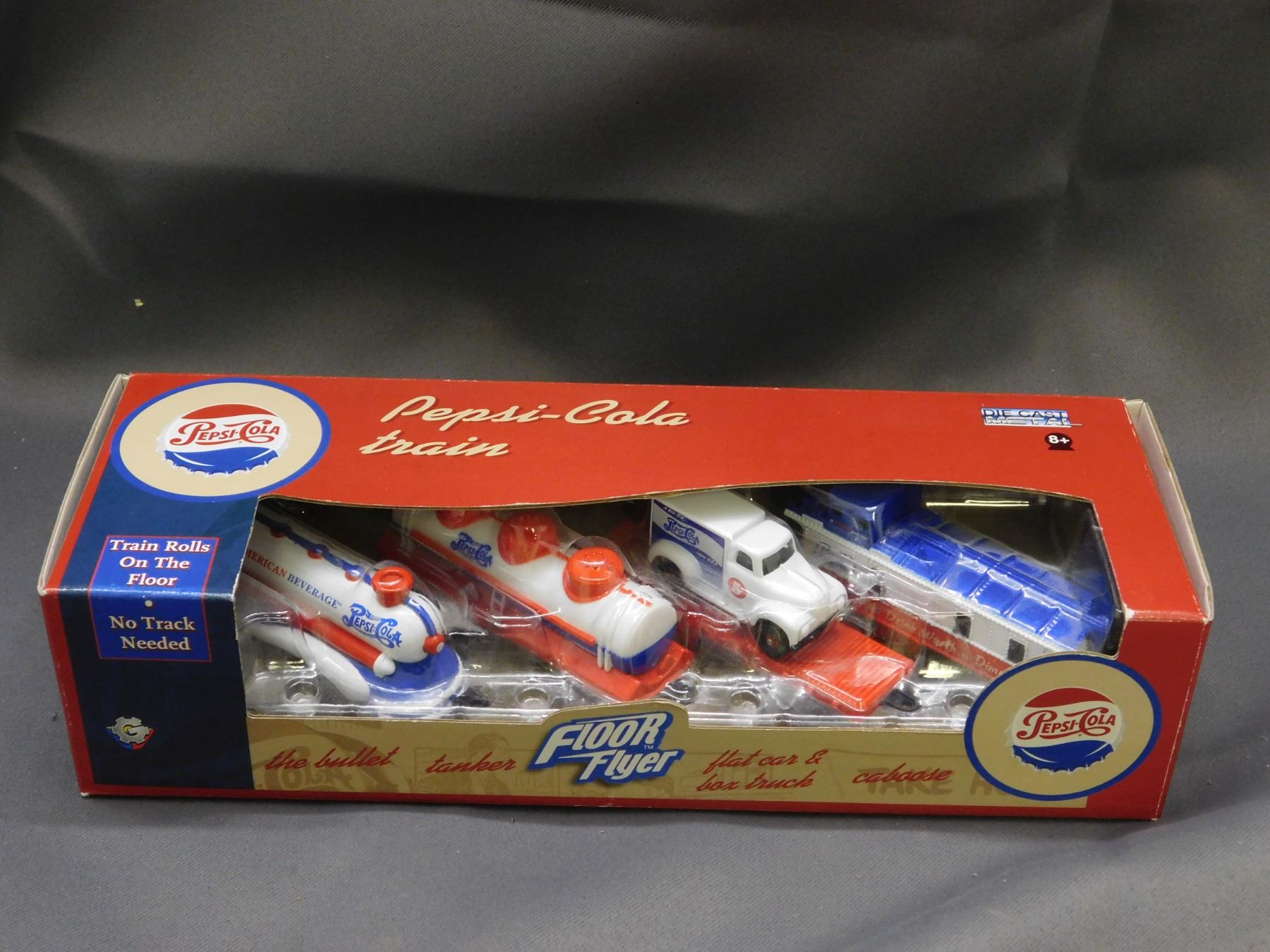 Pepsi-Cola Train Floor Flyer Die Cast Metal Toy Packaged NEW 2005 ...