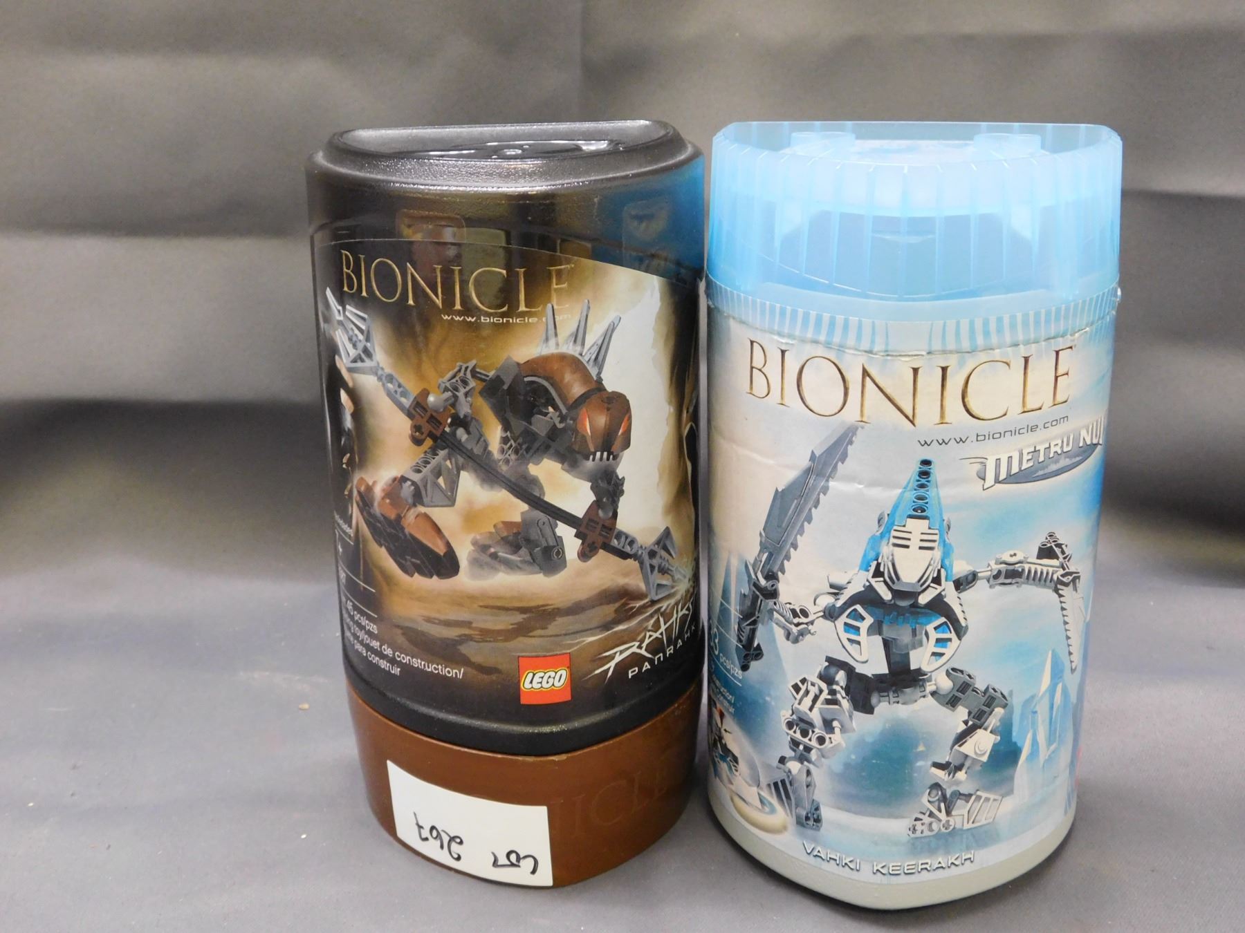 Lot of 2 LEGO Bionicle Panrahk and Metru Nui Keerakh Figures