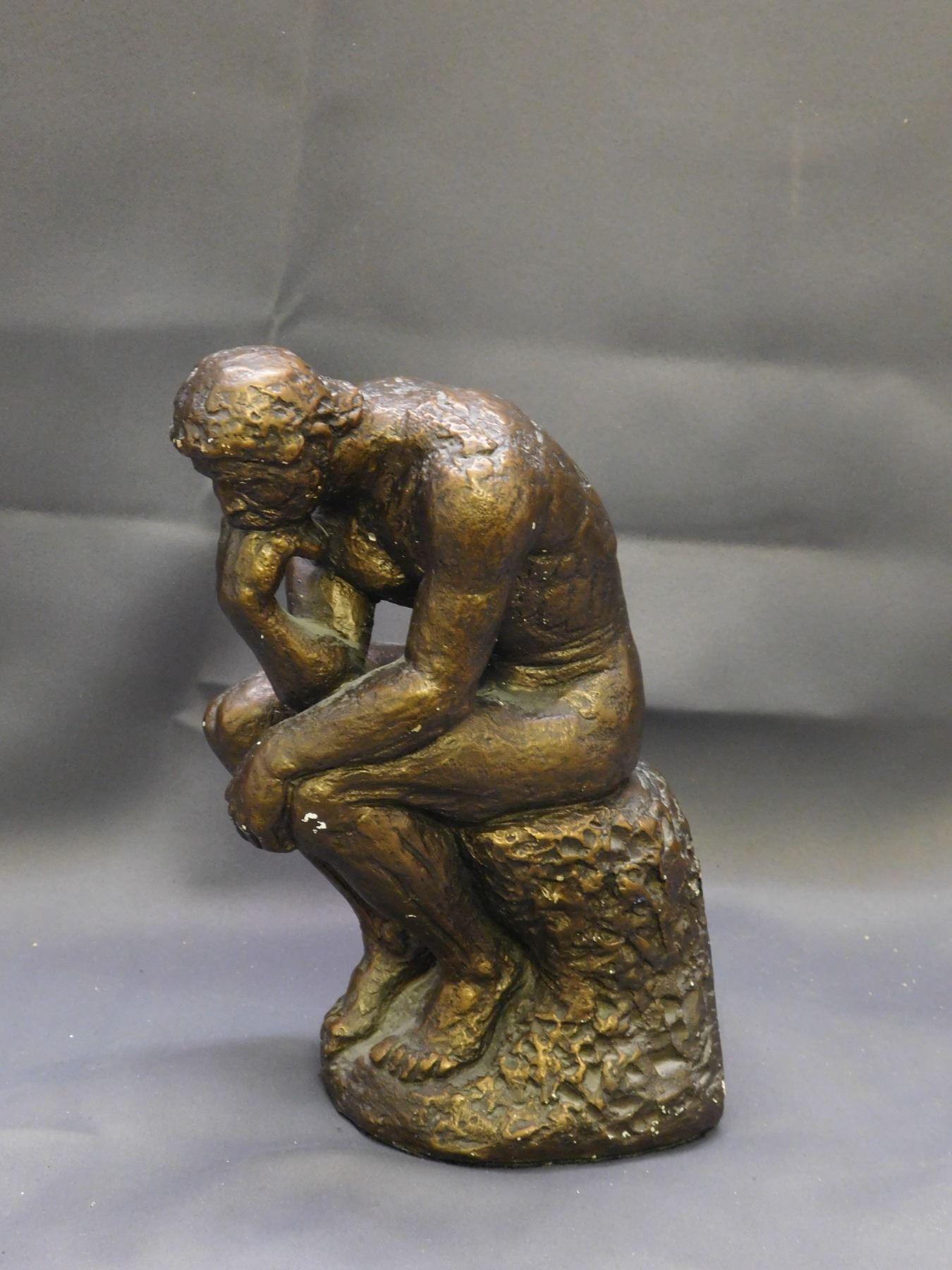 "The Thinker" Mini Sculpture Austin Productions Chalkware