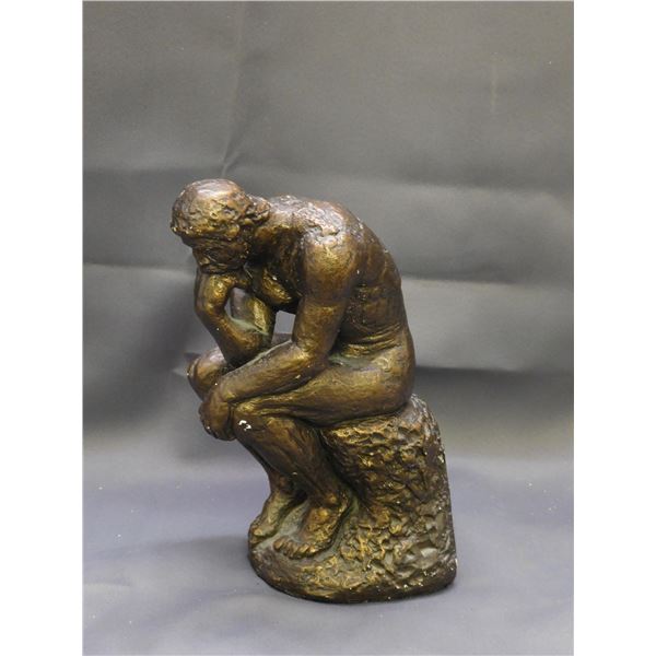 "The Thinker" Mini Sculpture Austin Productions Chalkware