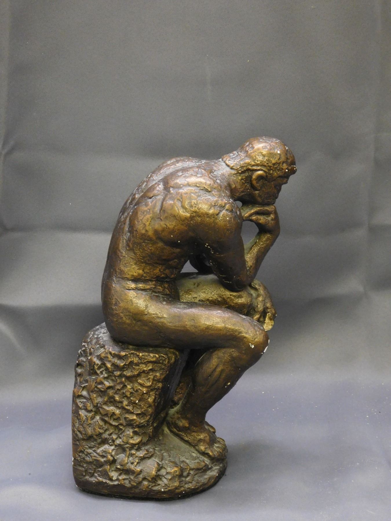 "The Thinker" Mini Sculpture Austin Productions Chalkware