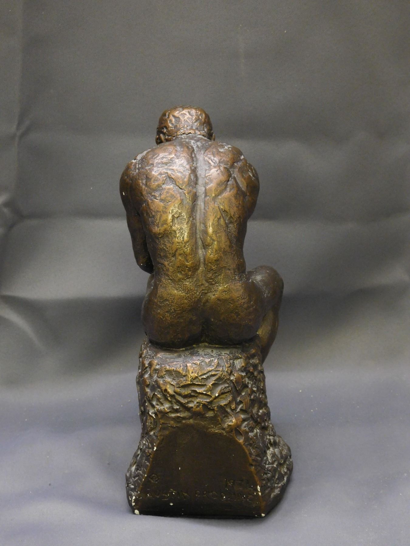 "The Thinker" Mini Sculpture Austin Productions Chalkware