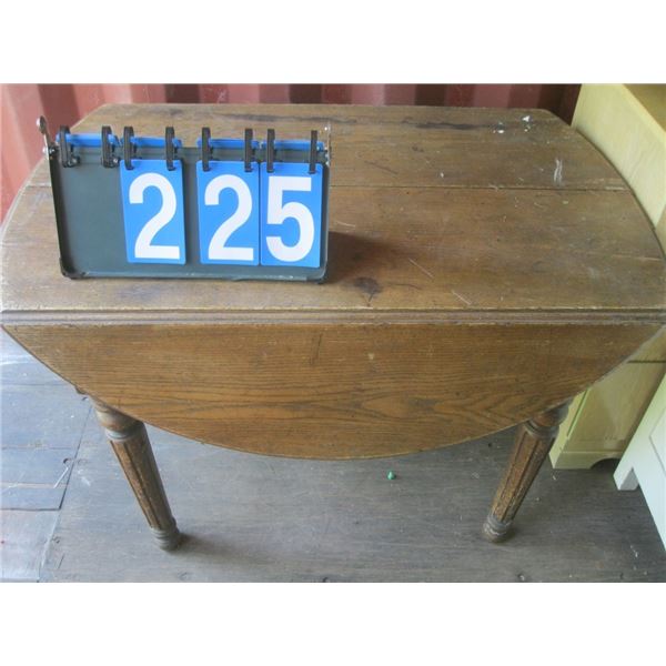 Vintage Wooden Drop Side Table