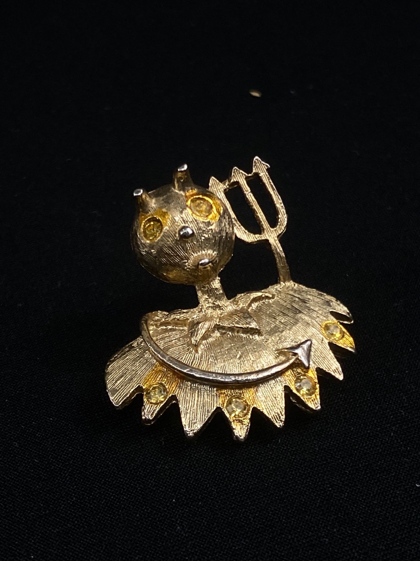Vintage Devil Brooch, Rare