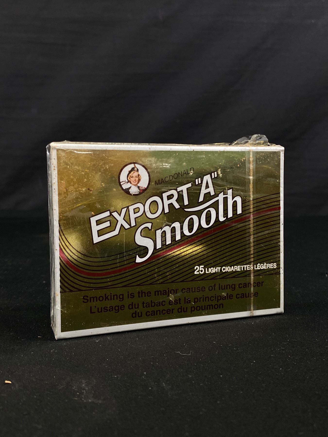 Vintage Sealed Export A Smooth Cigarette Metal pocket Tin (25 Cigarettes)