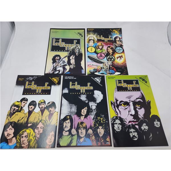Signed Led Zeppelin Comic Book Set