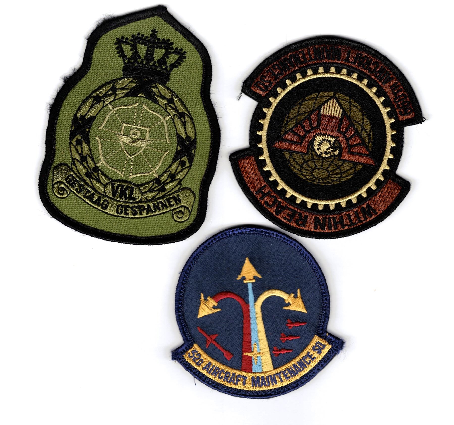 vkl gestaag gespanen badge , 52 Aircraft Maintenance, 660th Aircraft ...