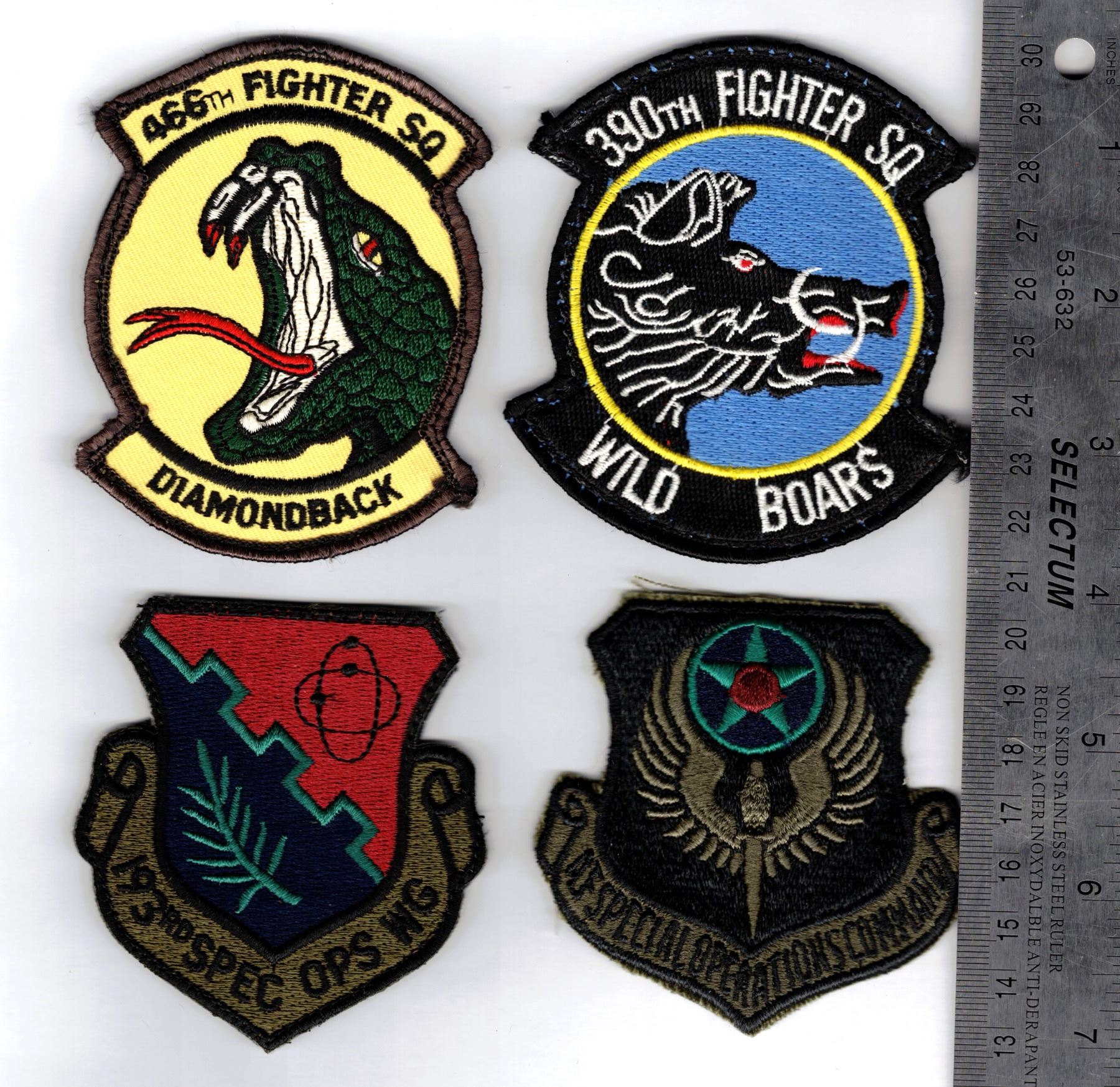466th Fighter Squardron Diamond Backs, 390th Wild Boars, 193rd Special ...