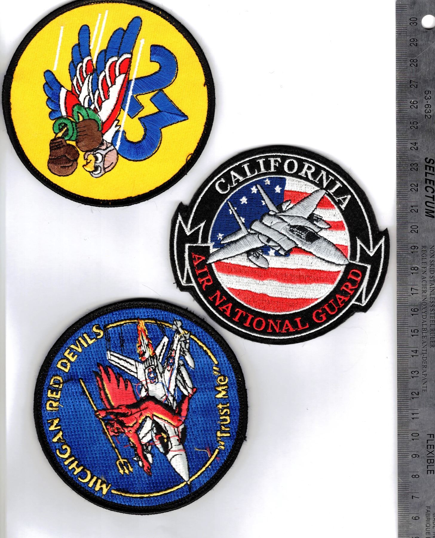 AIR FORCE EAGLE 23 PATCH , California Air National Guard, Michigan Red ...