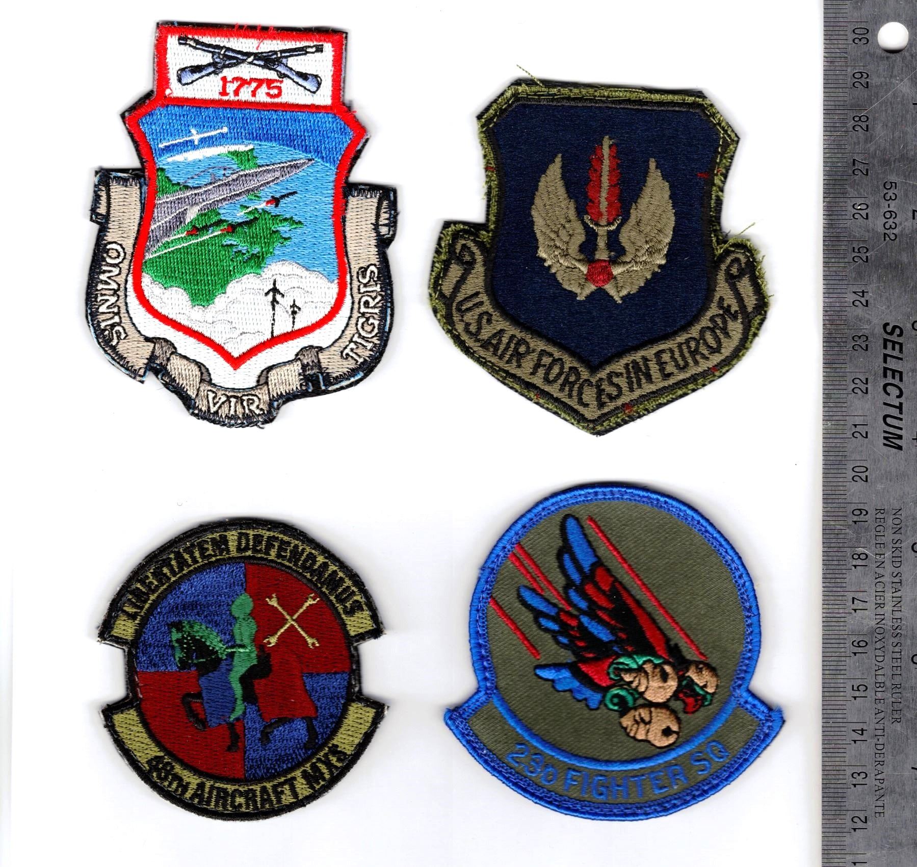US AIR FORCE PATCH-1775 OMNIS VIR TIGRIS , USA in Europe, 48th aircraft ...