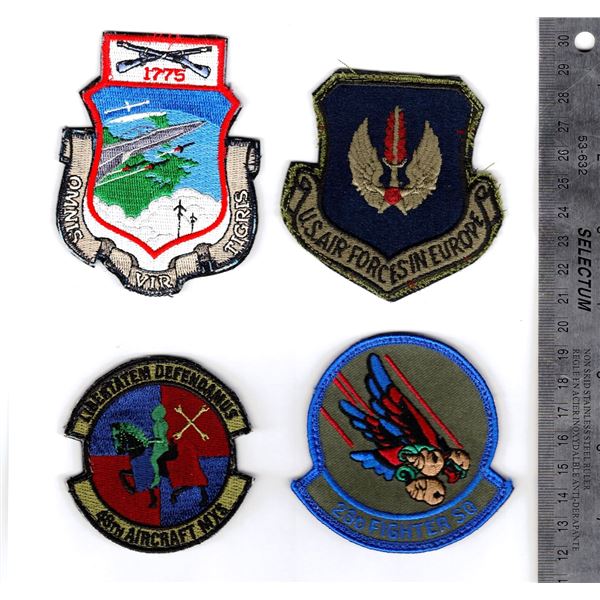 US AIR FORCE PATCH-1775 OMNIS VIR TIGRIS , USA in Europe, 48th aircraft ...
