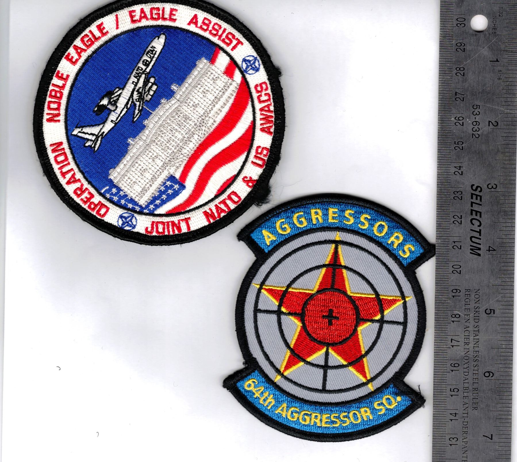 September 11th Noble Eagle Patch, 64th Aggressor Squadron at Nellis Air ...