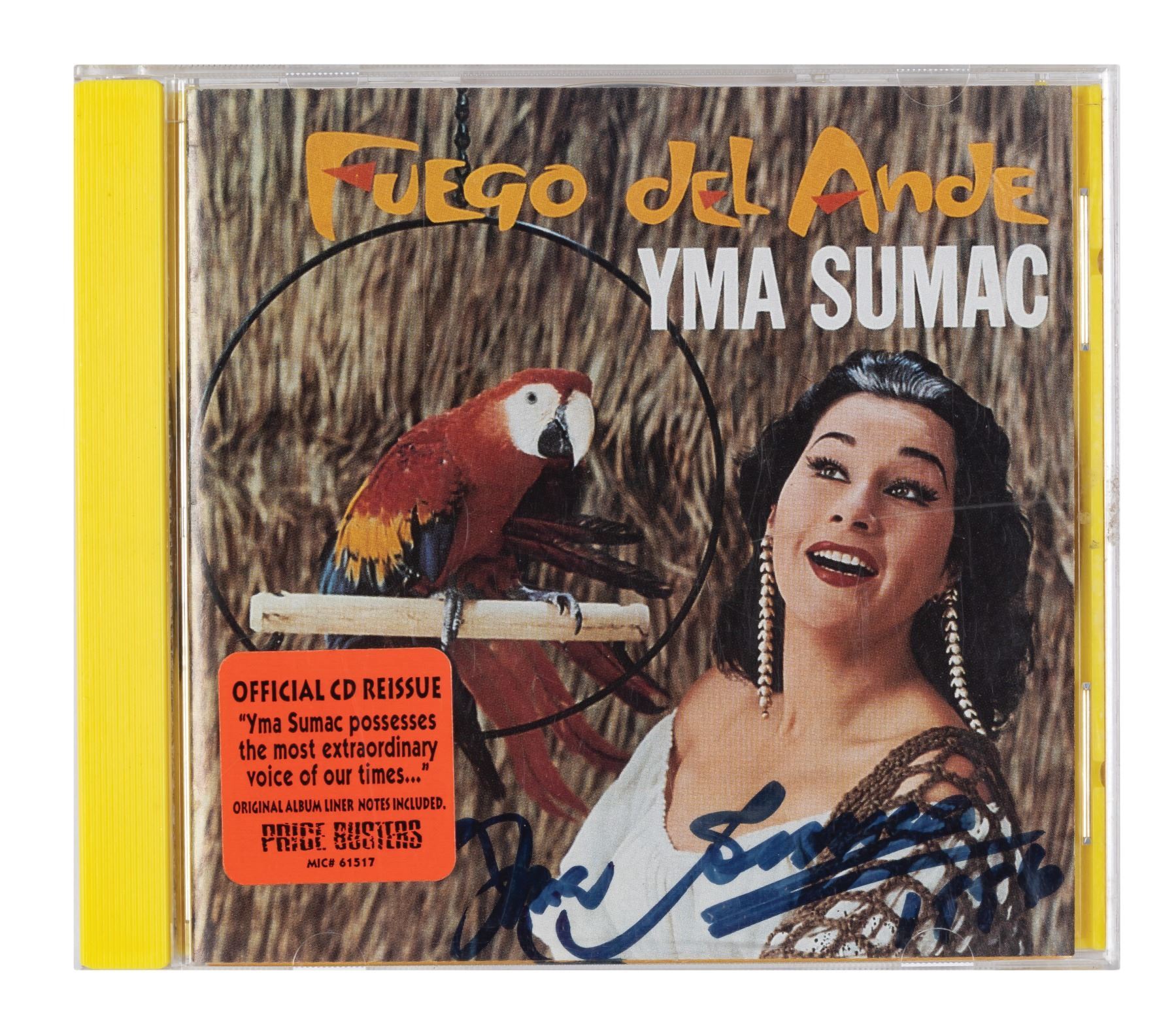 OFFICIAL 1996 CD RELEASE OF FUEGO DEL ANDE, SIGNED BY YMA SUMAC. - Test ...