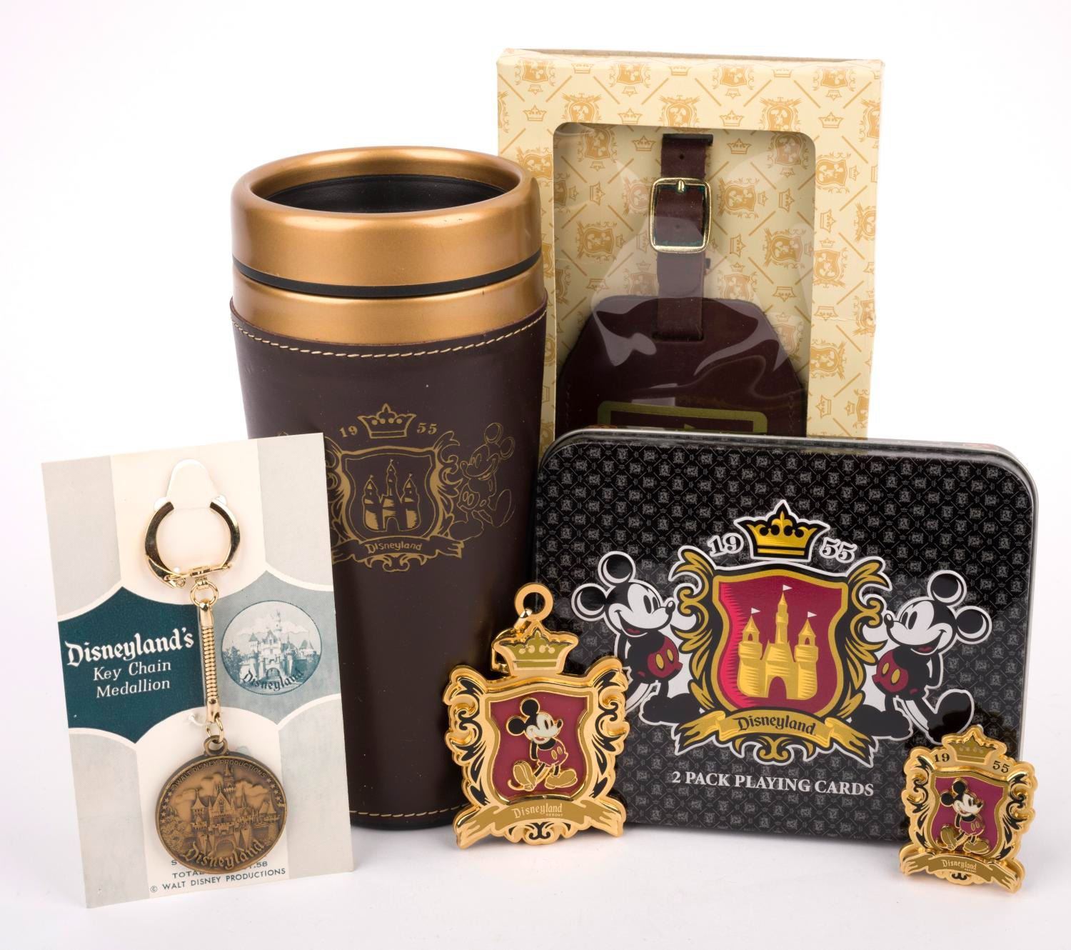 A Collection of Disneyland Coat Of Arms Souvenirs. - Test Site