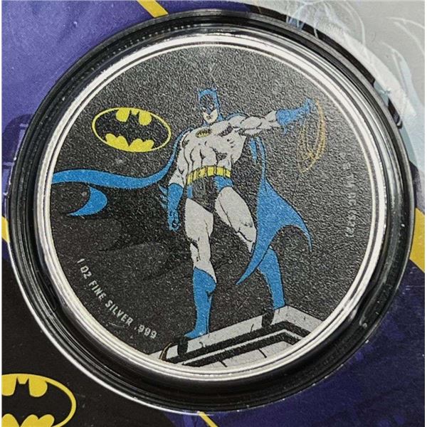 2023 Samoa $5 Colorized Batman 1 ozt .999 Silver