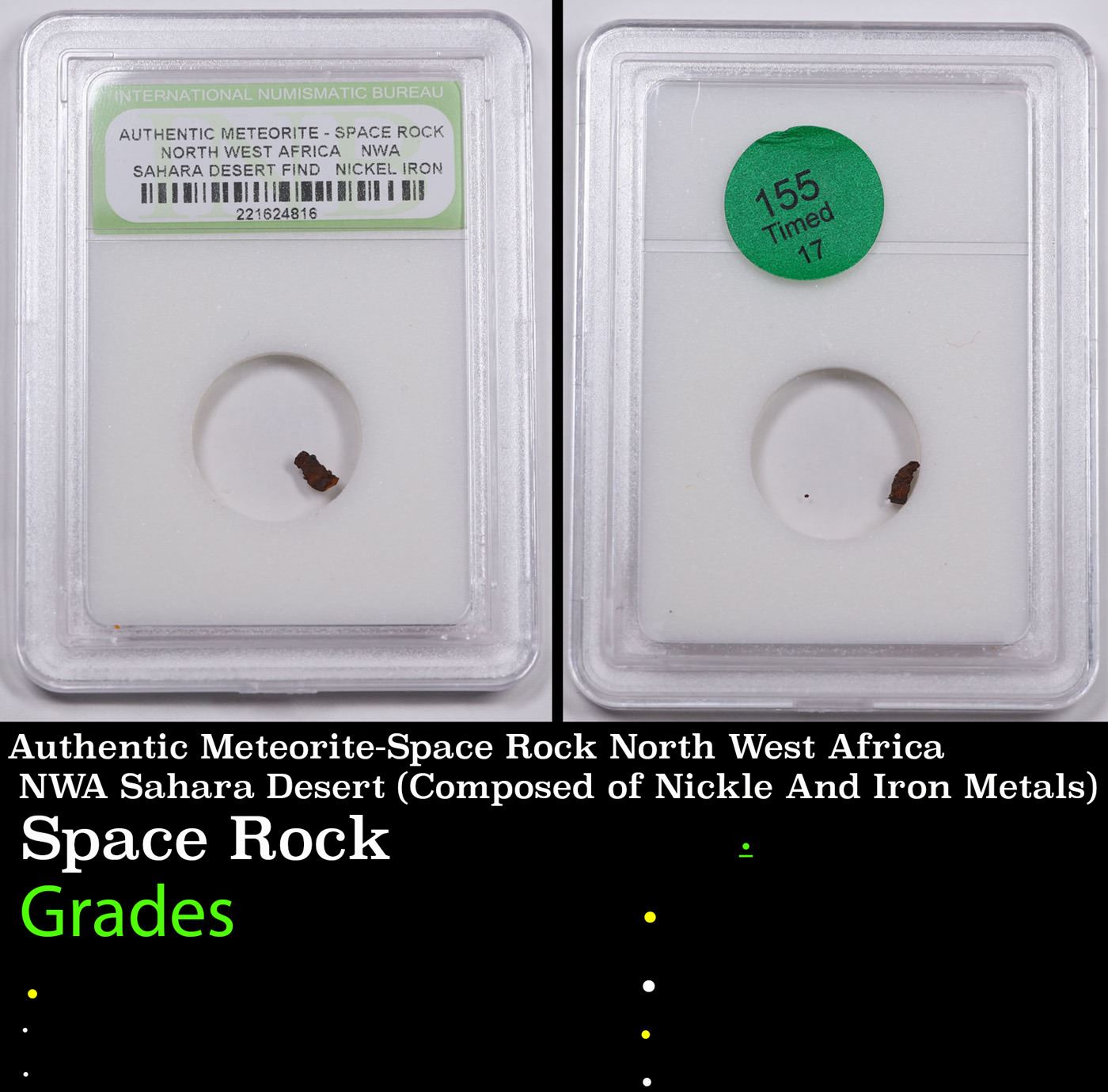 Authentic Meteorite-Space Rock North West Africa NWA Sahara Desert ...