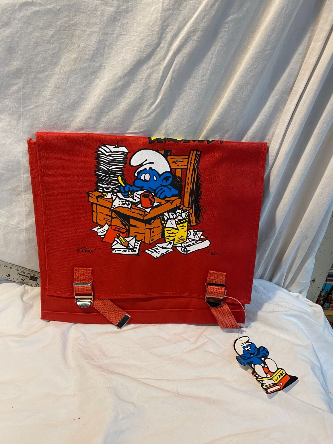 New vintage Smurf bag