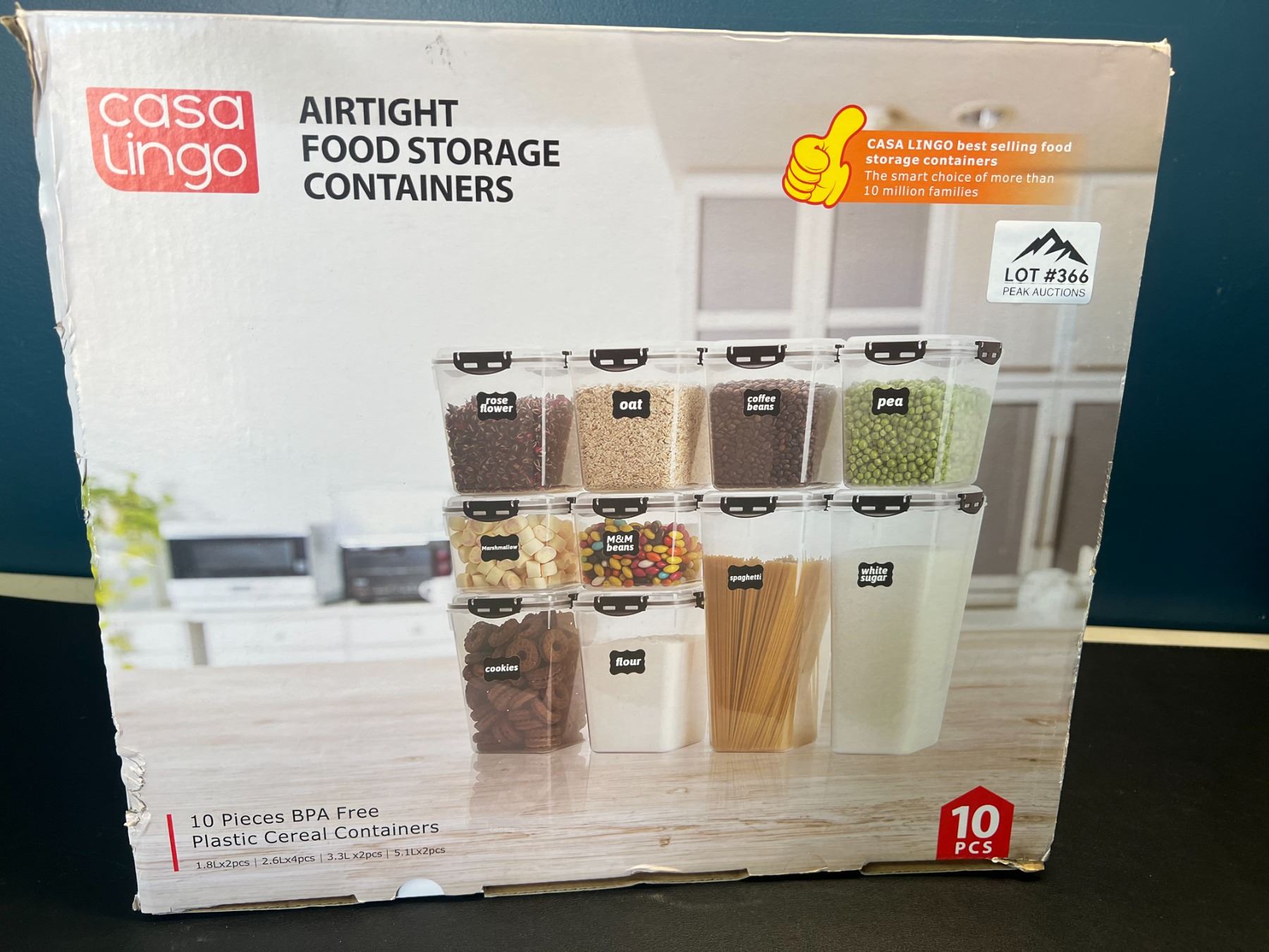 Lot of Casa Lingo Airtight Food Storage Containers - 10 PCS