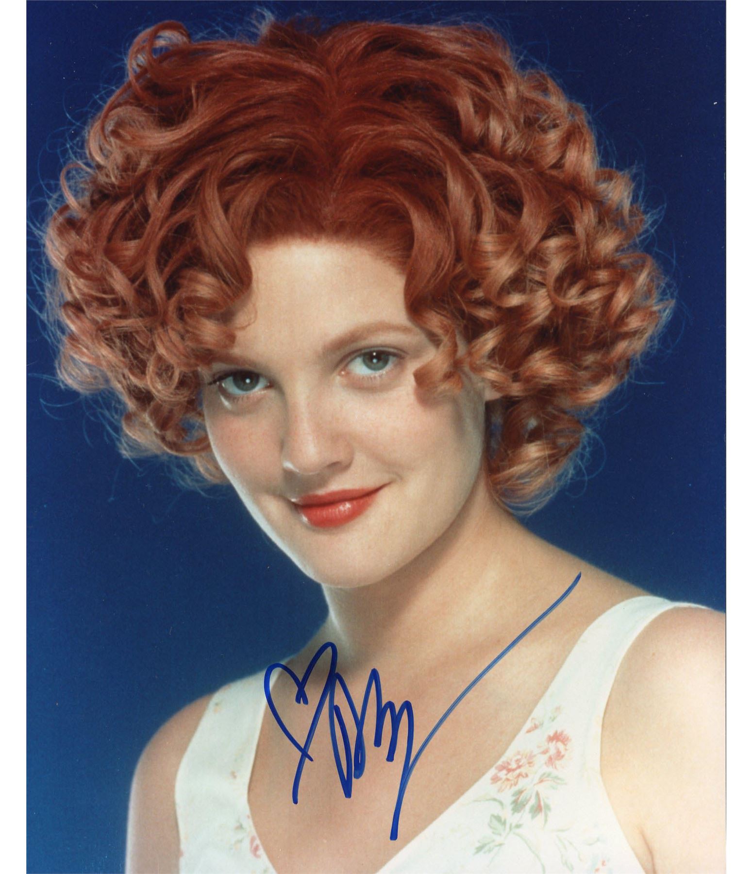 Drew Barrymore signed photo