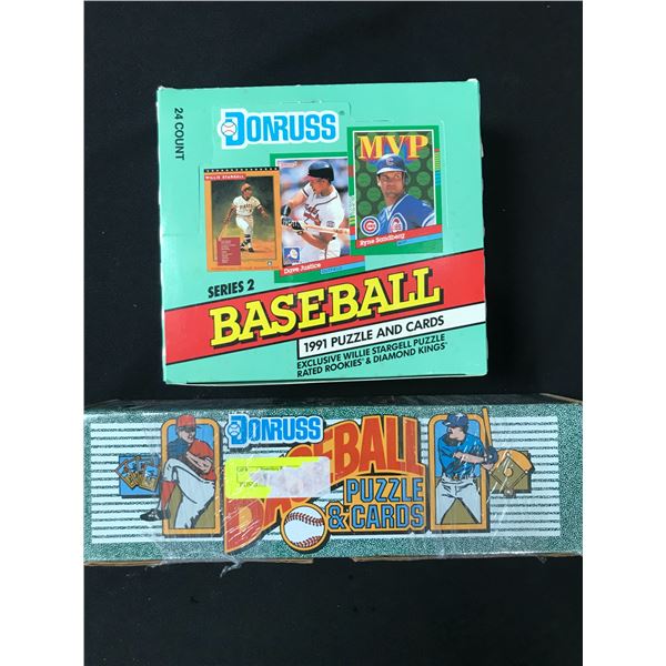 1991 Donruss Series 2 Baseball Wax Box And Complete Set