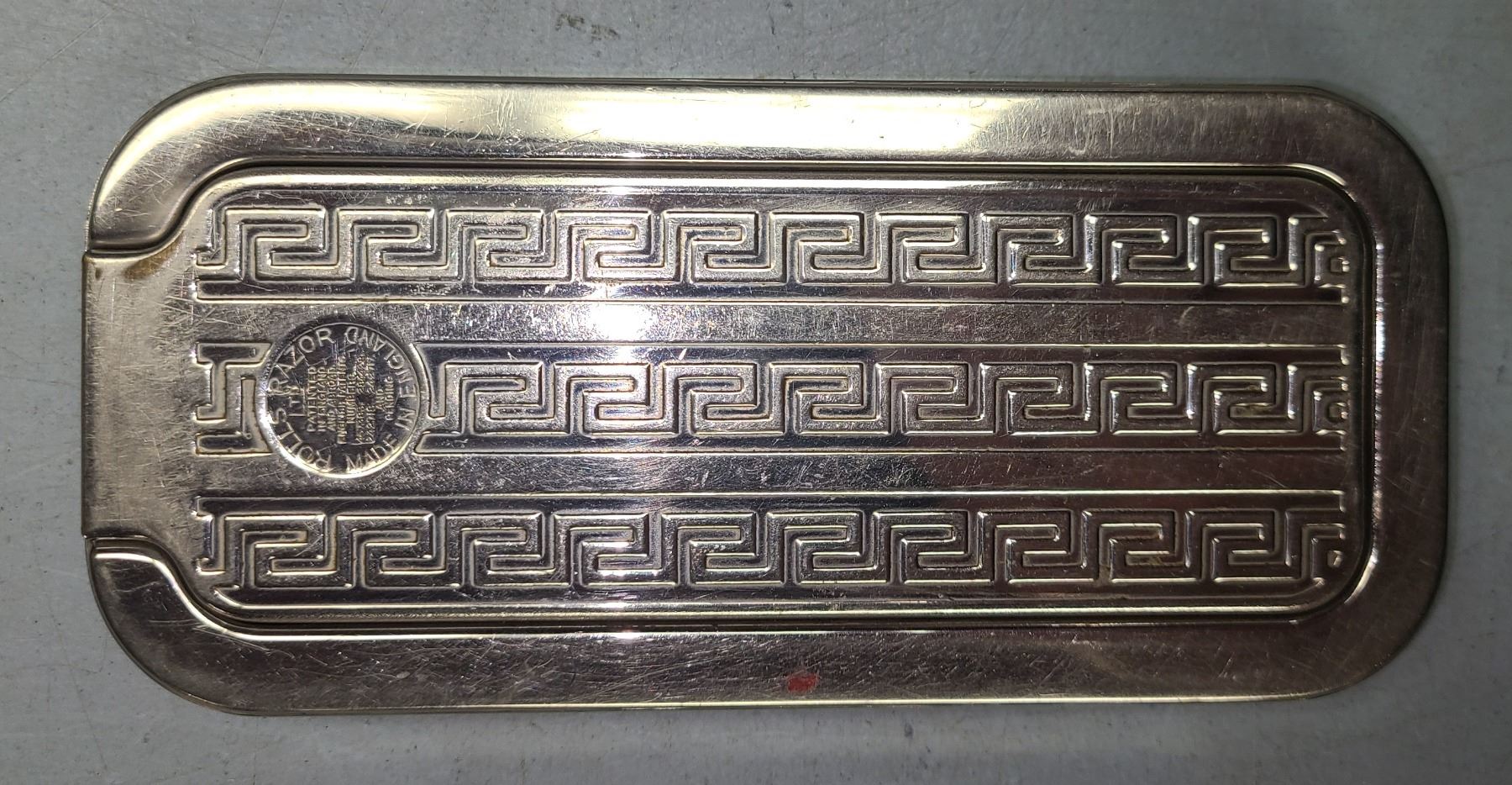Vintage Rolls Razor / Razor Blade Sharpening System /Art Deco Box with ...