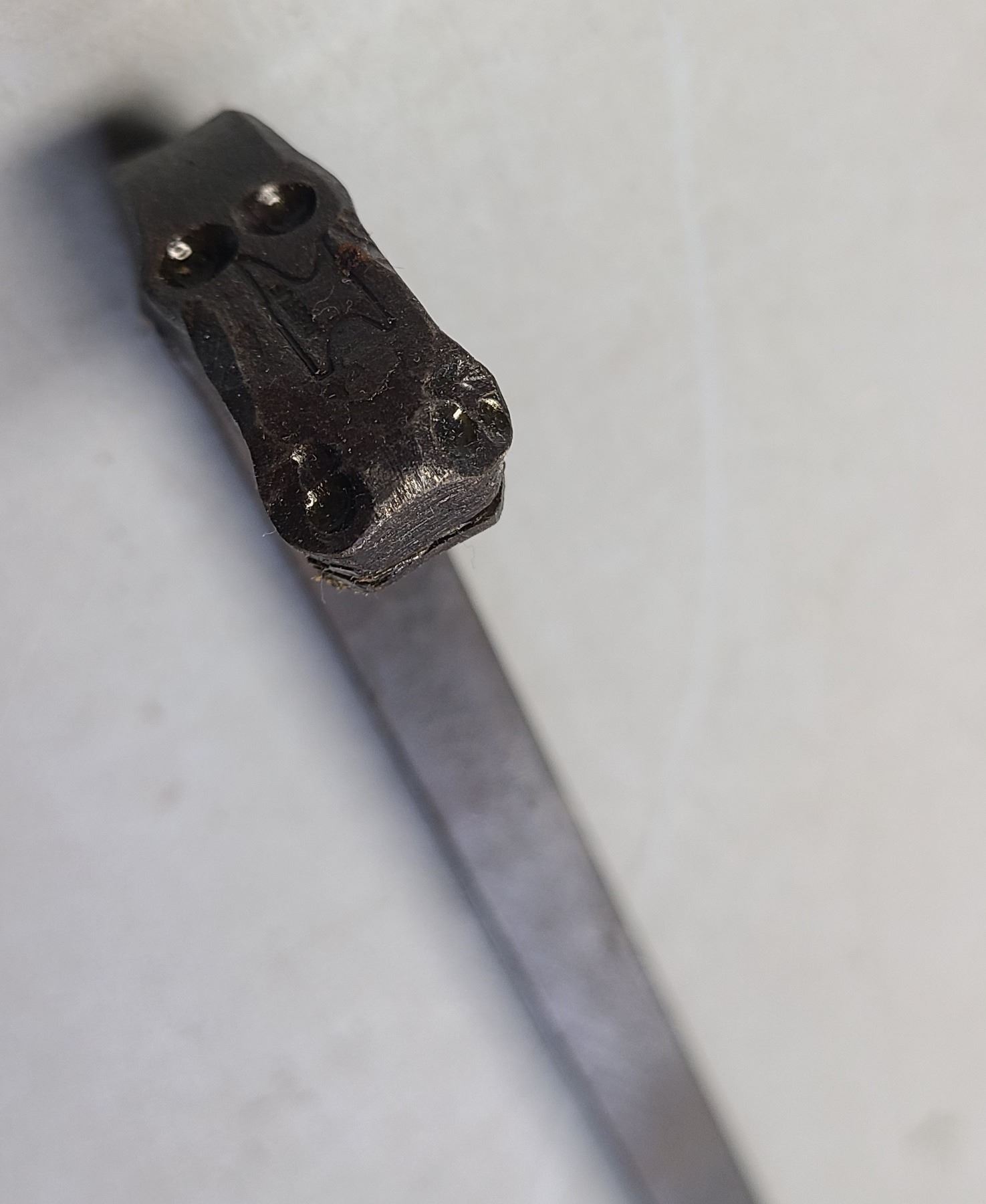 Hand Made "Dragon Head" Spike / Stake - Blacksmith Made 11" long x 1/2 ...
