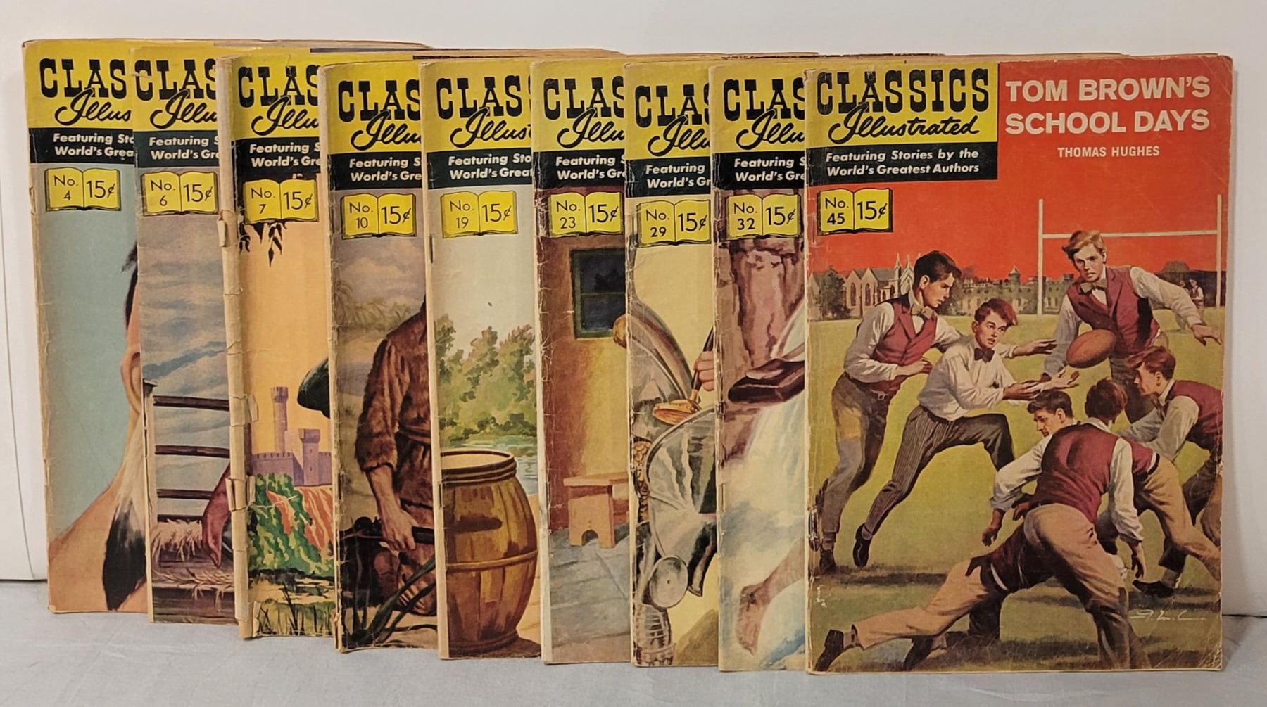 9 Classic Illustrated 15 Cent Comics