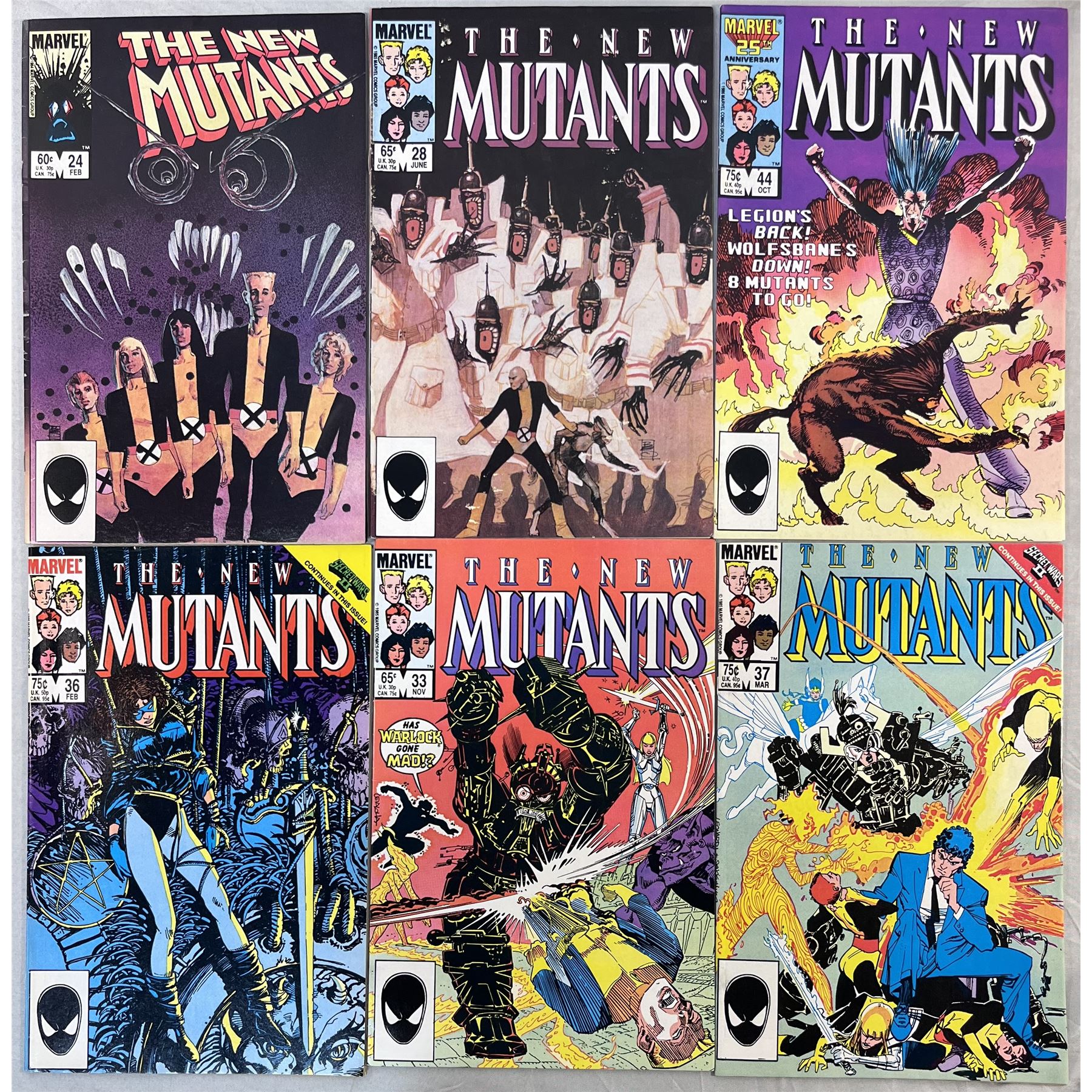 6 New Mutants Comics