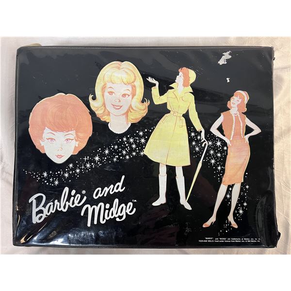 1964 Barbie & Midge Case with 2 Barbies(Midge 1958