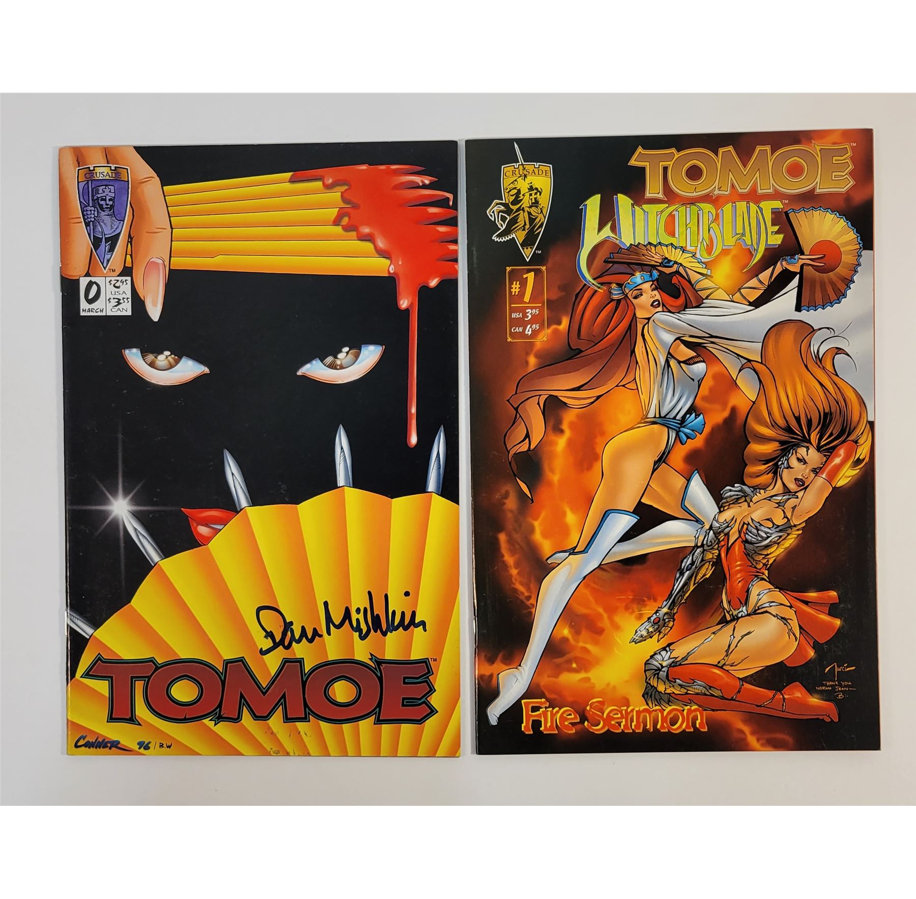 2 Tomoe Comics 1 Signed