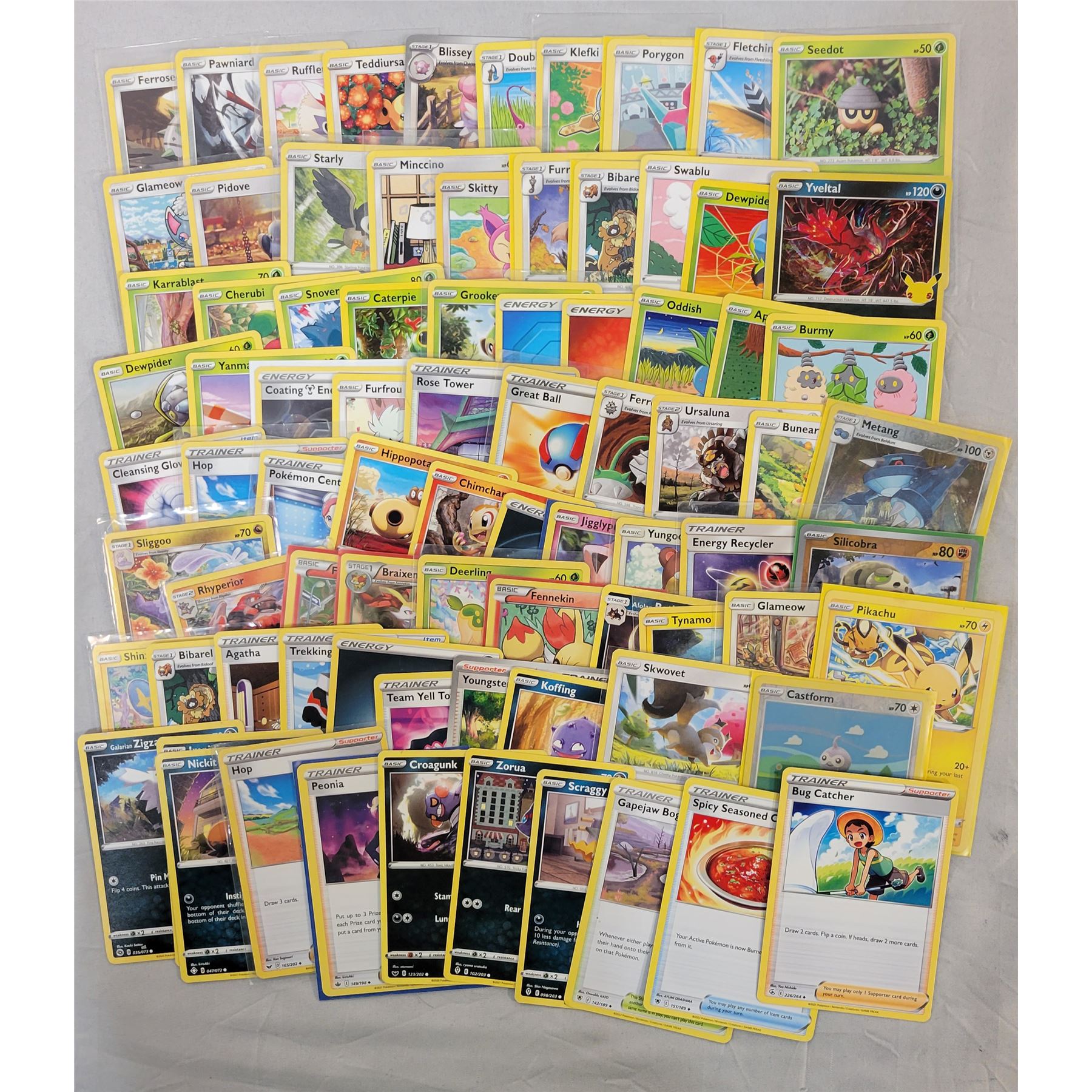 80 Random Pokemon Cards J