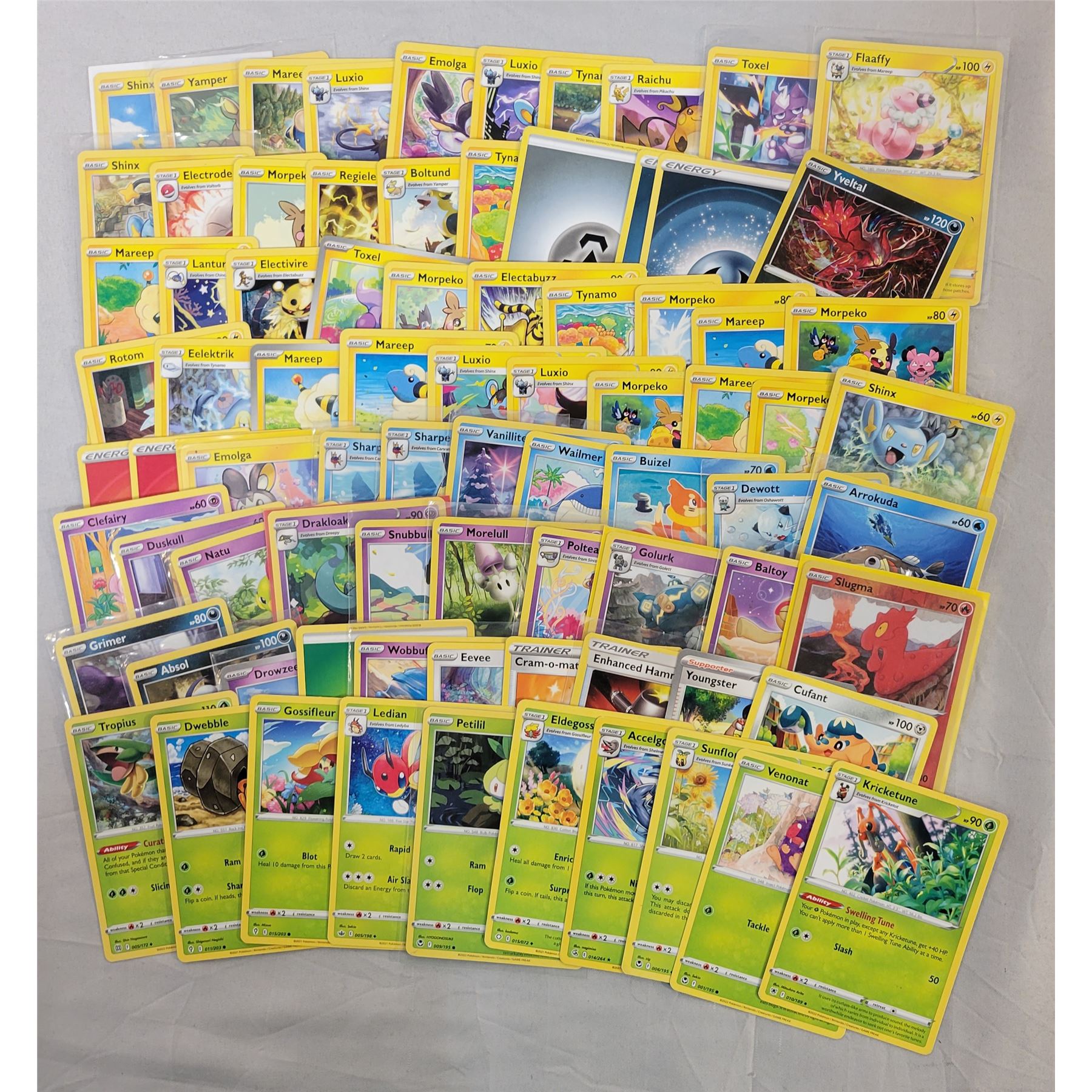 80 Random Pokemon Cards K