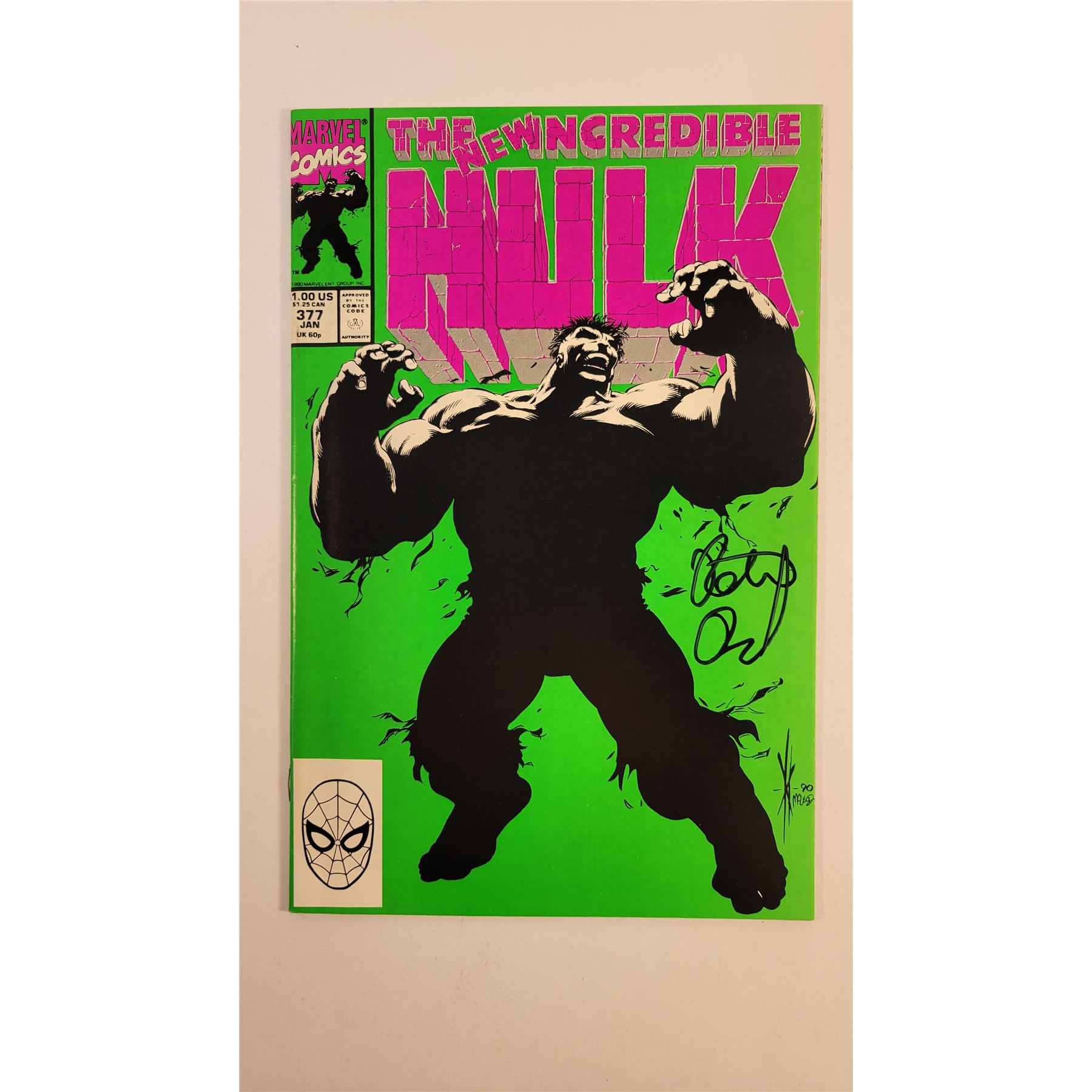 Incredible Hulk 377 Signed