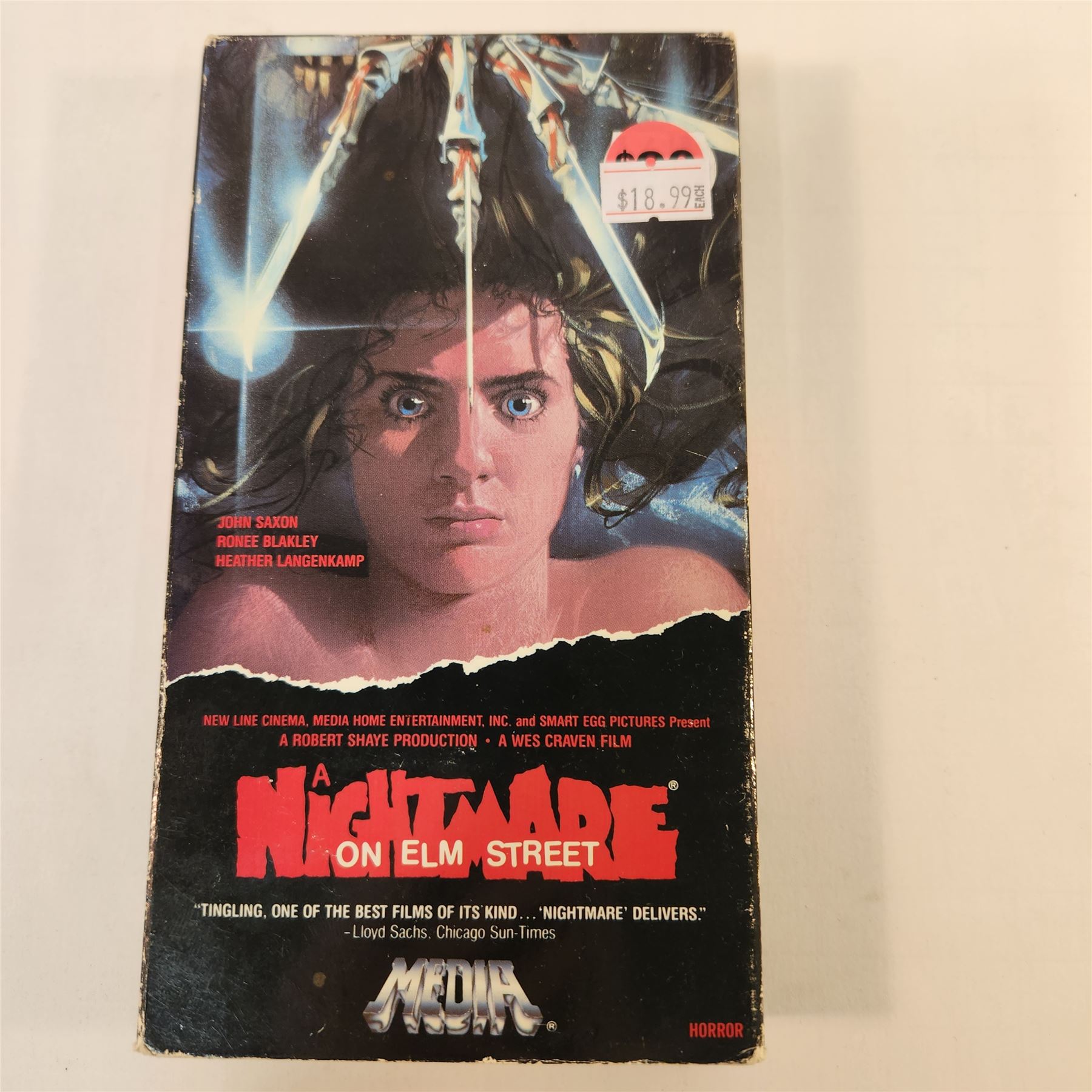 Nightmare on Elm Street 1984 VHS