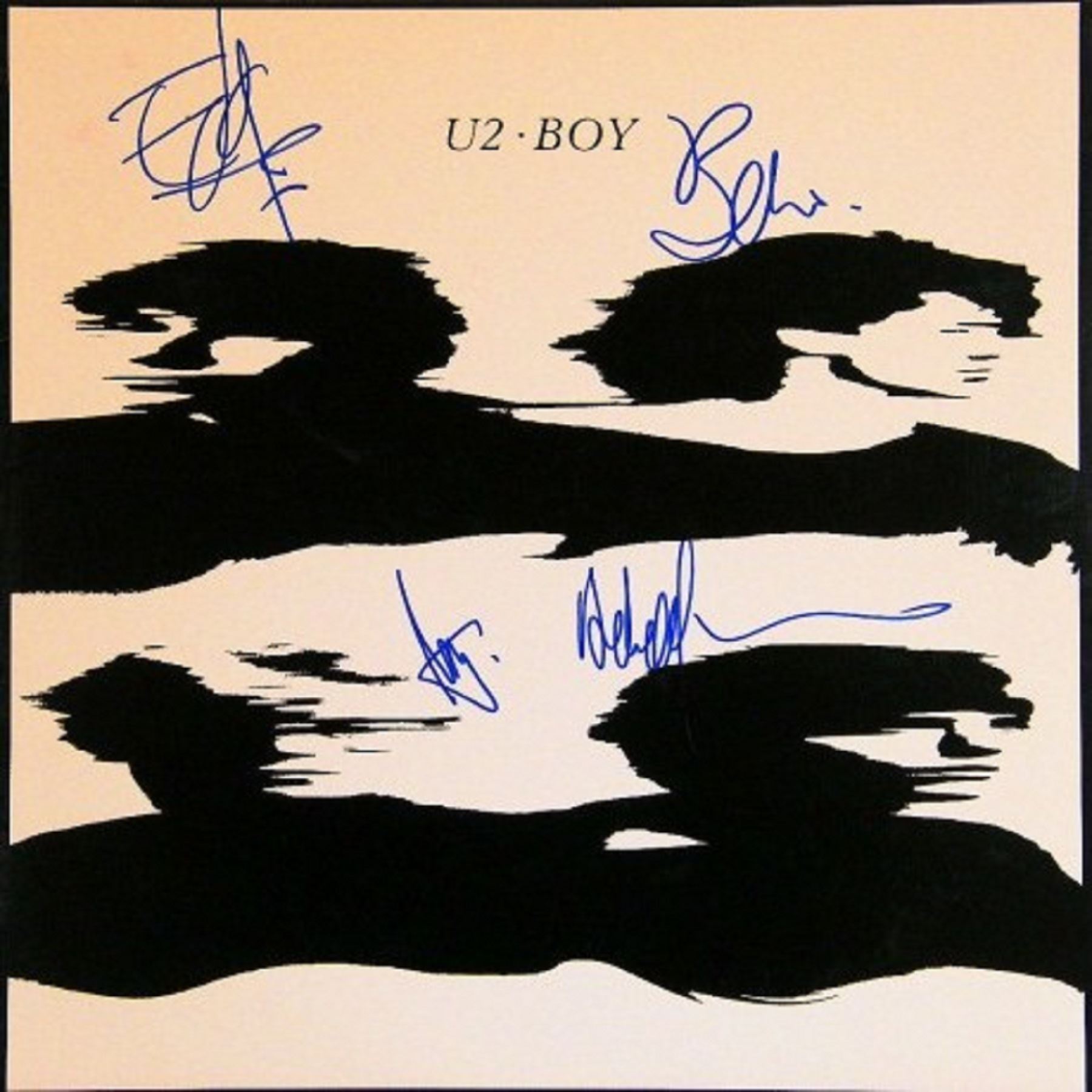 U2 signed "Boy" album