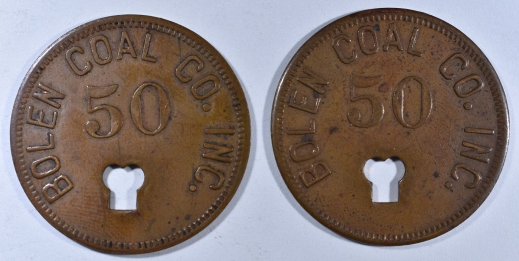 (2) BOLEN COAL CO TOKEN DAYTON OH