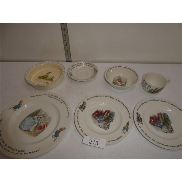 Beatrix Potter Peter Rabbit dishes