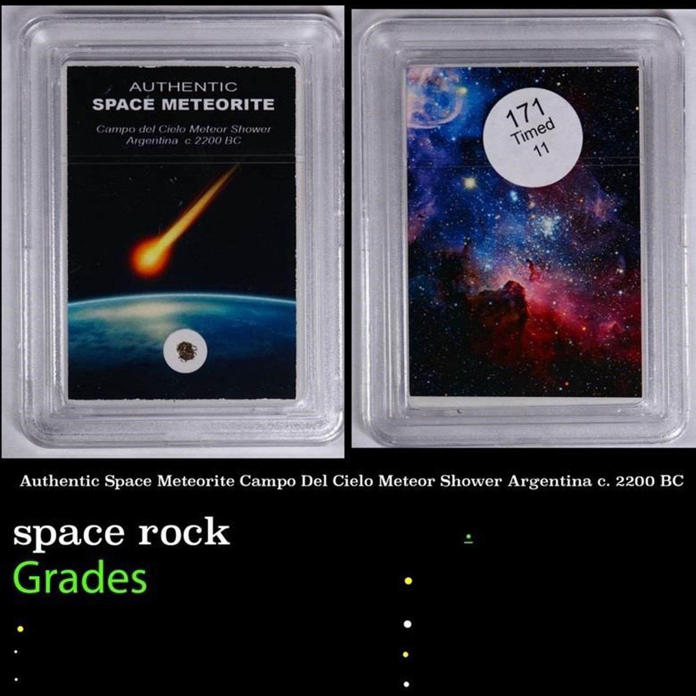 Authentic Space Meteorite Campo Del Cielo Meteor Shower Argentina c ...