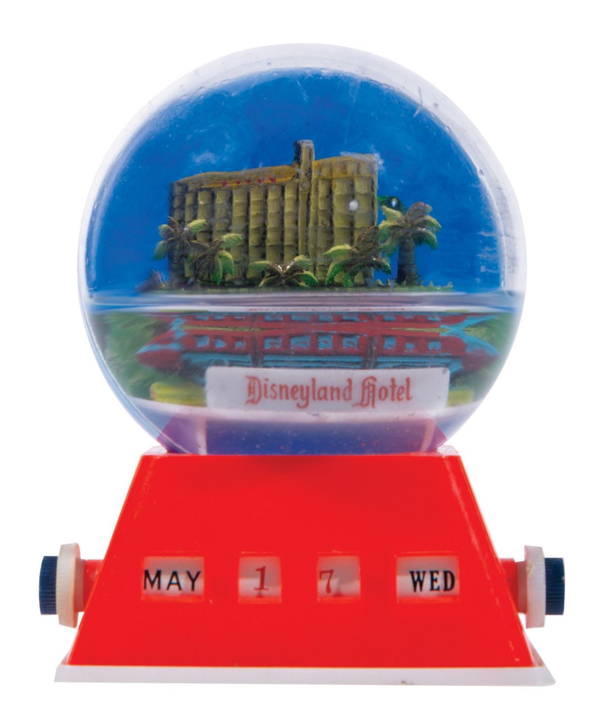 Disneyland Hotel Calendar Snow Globe.