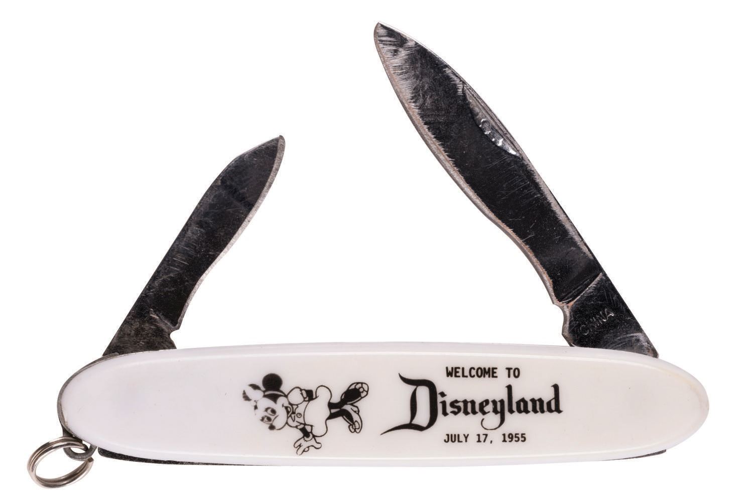 A "Welcome to Disneyland" Minnie Pocket Knife. - Van Eaton Galleries