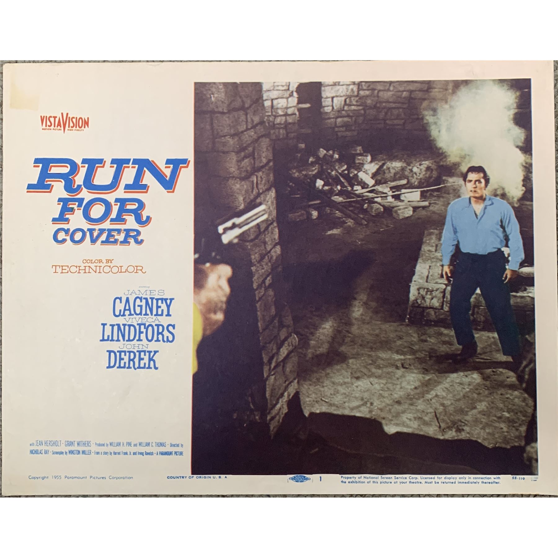 Run For Cover 1955 original lobby card